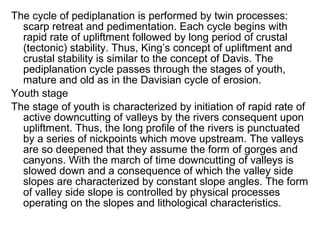 King's model-Geomorhology Chapter | PPT