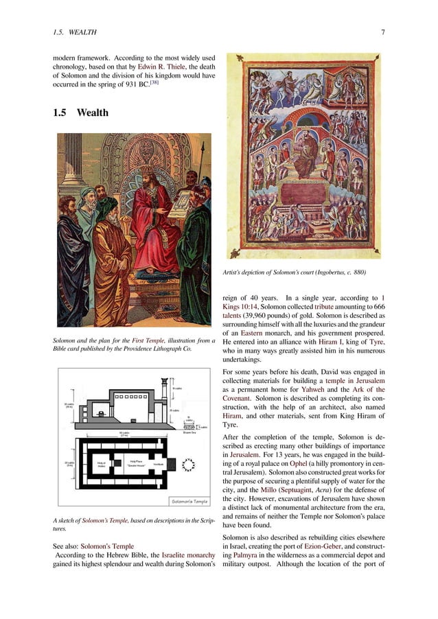 Kings of Israel King Solomon A Full Study of Solomon and Solomon’s ...
