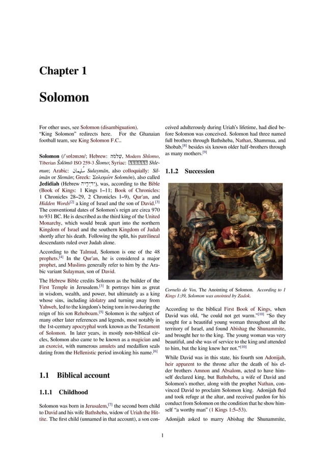 Kings of Israel King Solomon A Full Study of Solomon and Solomon’s ...