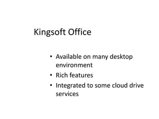Kingsoft office mobile | PPT
