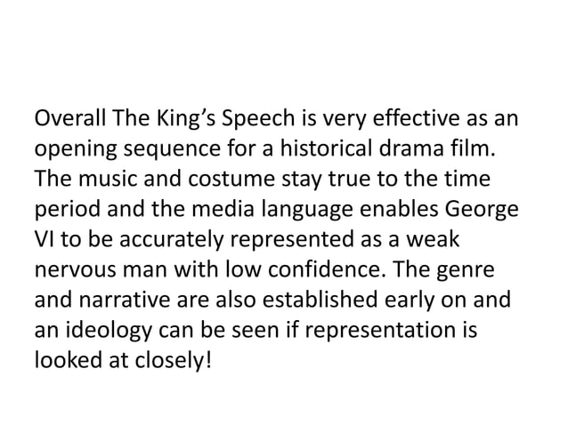 Kings speech | PPT