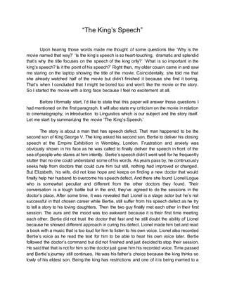 Movie Critique | DOCX