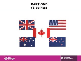 Competition: What do you know about English-speaking countries | PPT