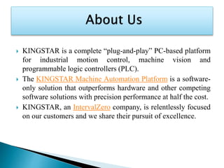 King star for motion control and machine vision | PPTX | Computing | Technology & Computing