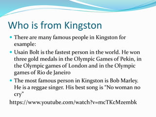 Kingston fact sheet | PPT
