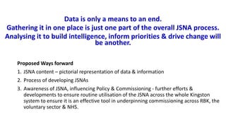 Using Kingston's JSNA data to meet local need | PPT