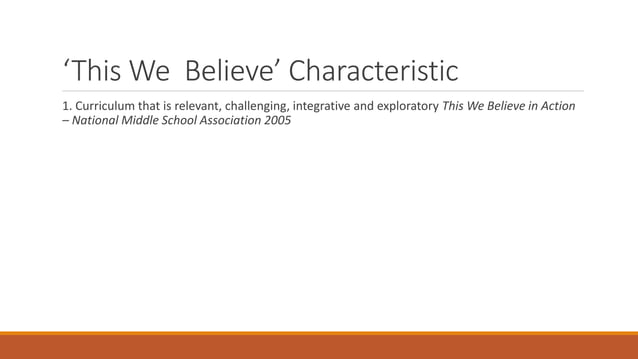 KingsWay Middle School Knowledge Building Curriculum | PPTX