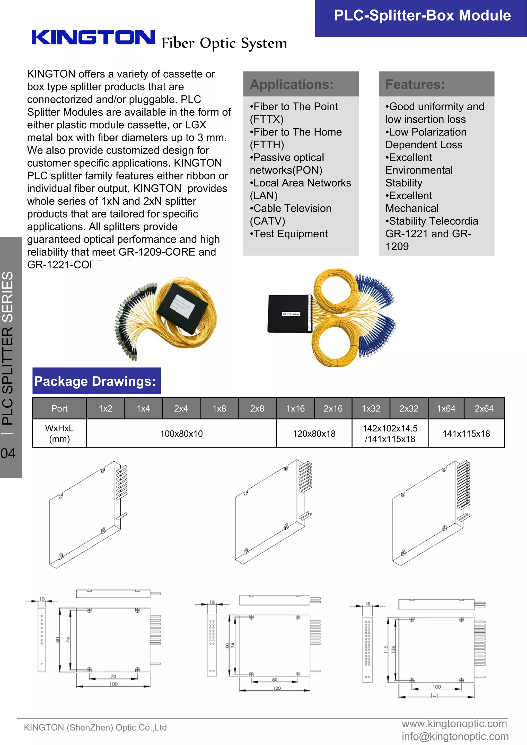 Kington plc splitter | PDF