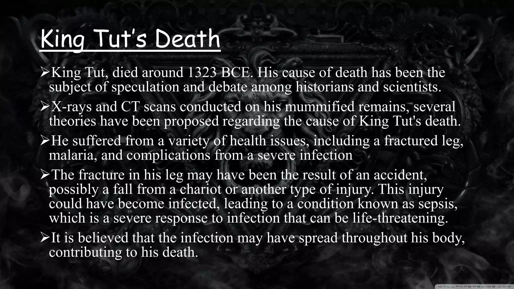 Life & Death of King Tutankhamun | PPTX