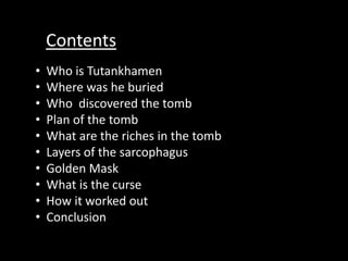 King tut's curse | PPTX