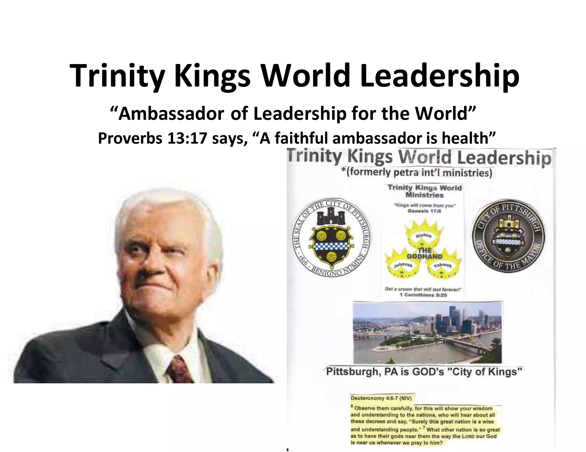Trinity Kings World Leadership: King Evangelist William of the Graham ...