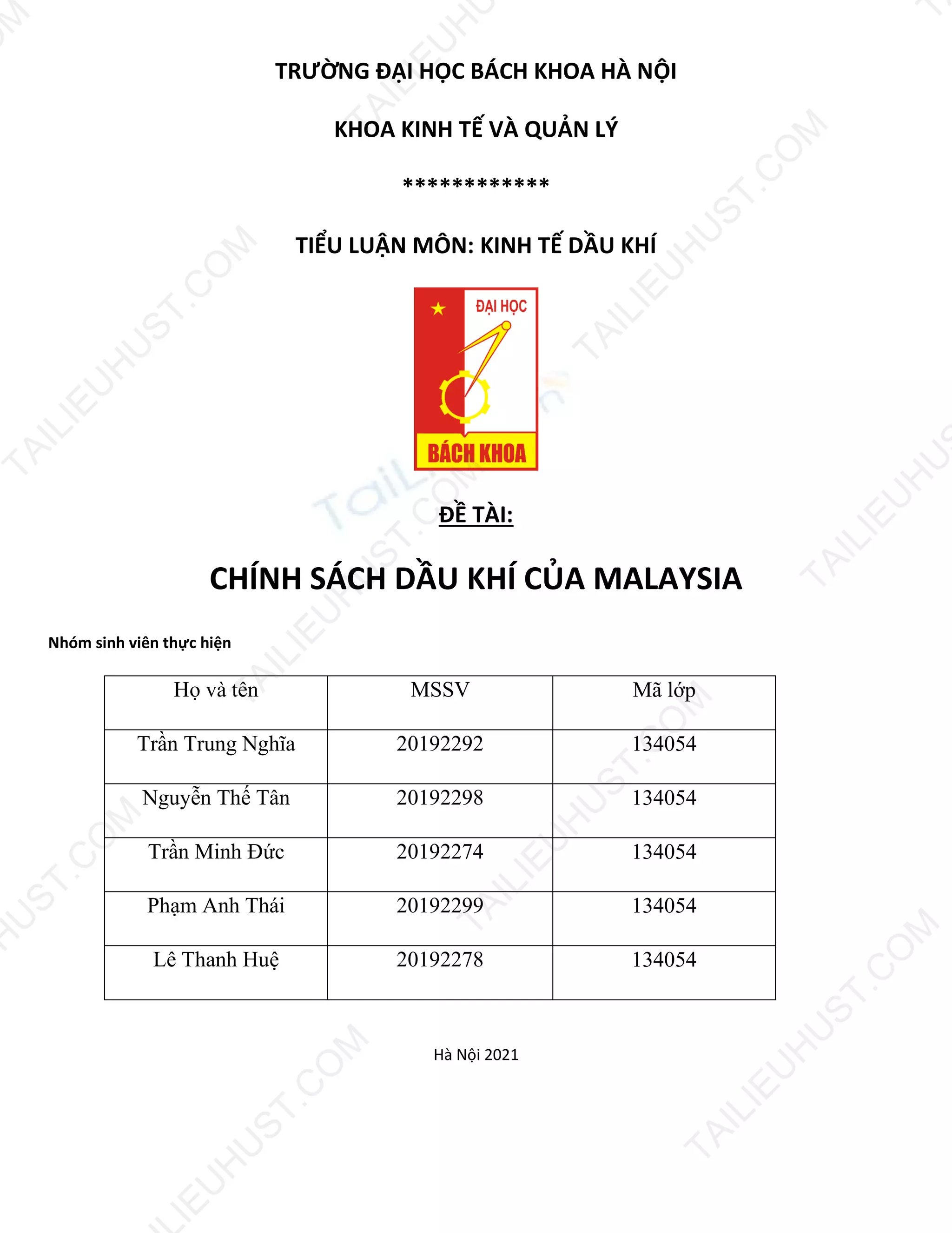 Tiểu luận kinh tế. | PDF