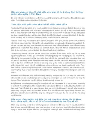 Kinh tế thị trường định hướng xã hội chủ nghĩa ở việt nam | DOC