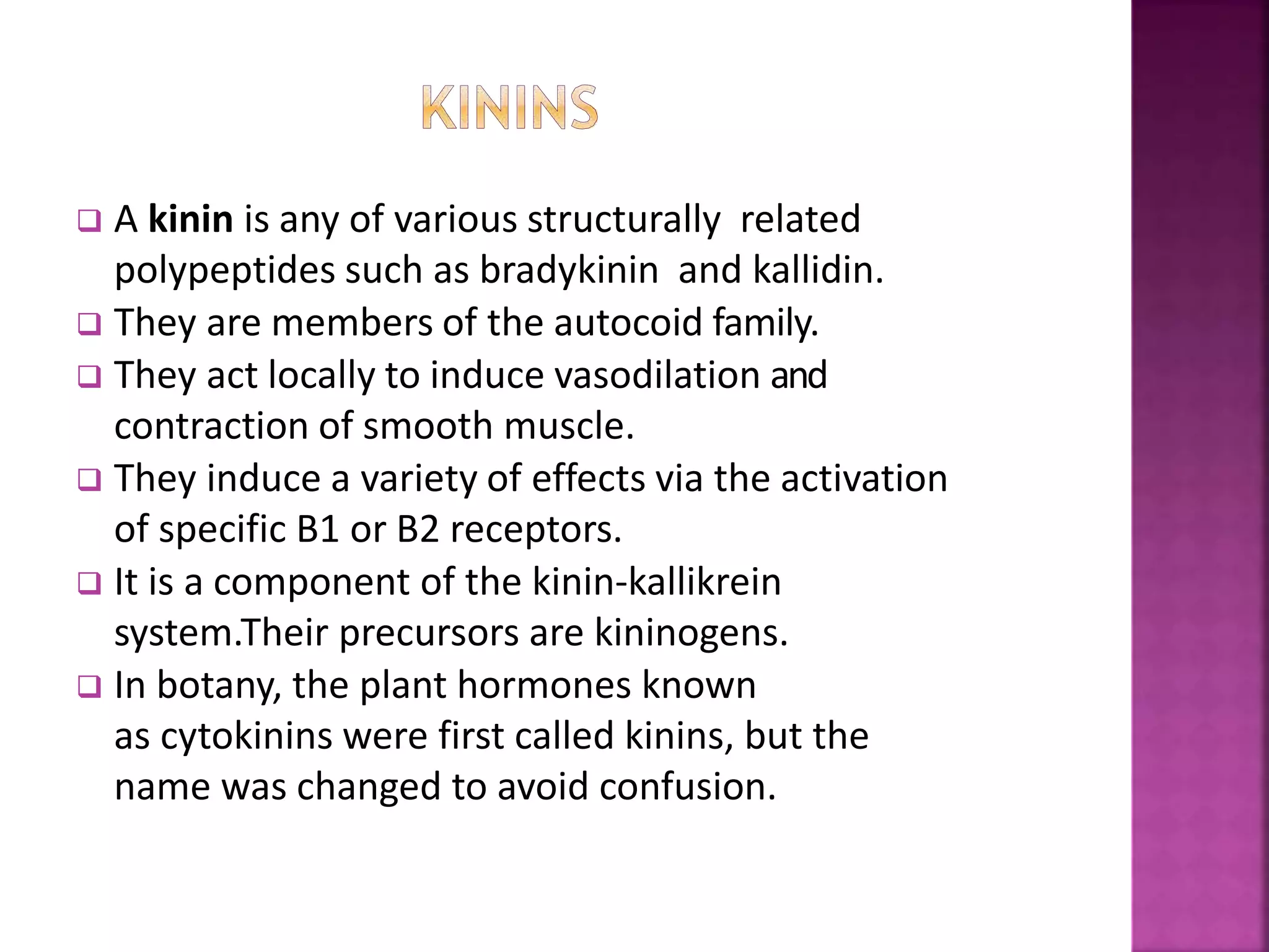 Kinins | PPTX