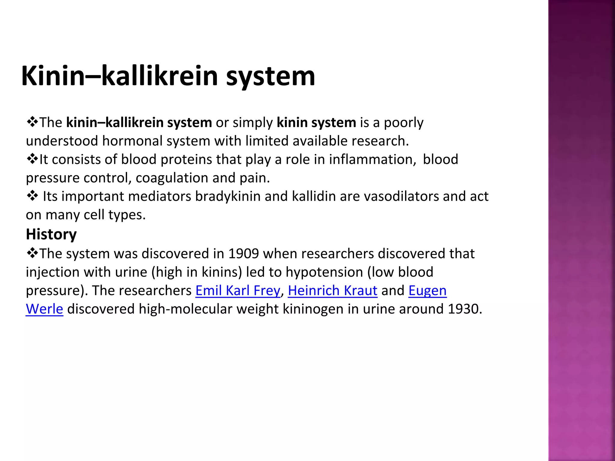 Kinins | PPTX