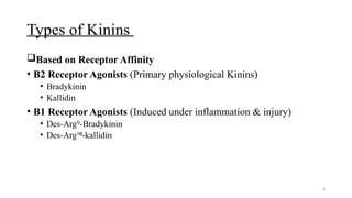 The physiological and pathological role of kinins | PPTX