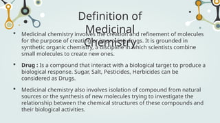 Application in Medicinal Chemistry - A Brief | PPTX