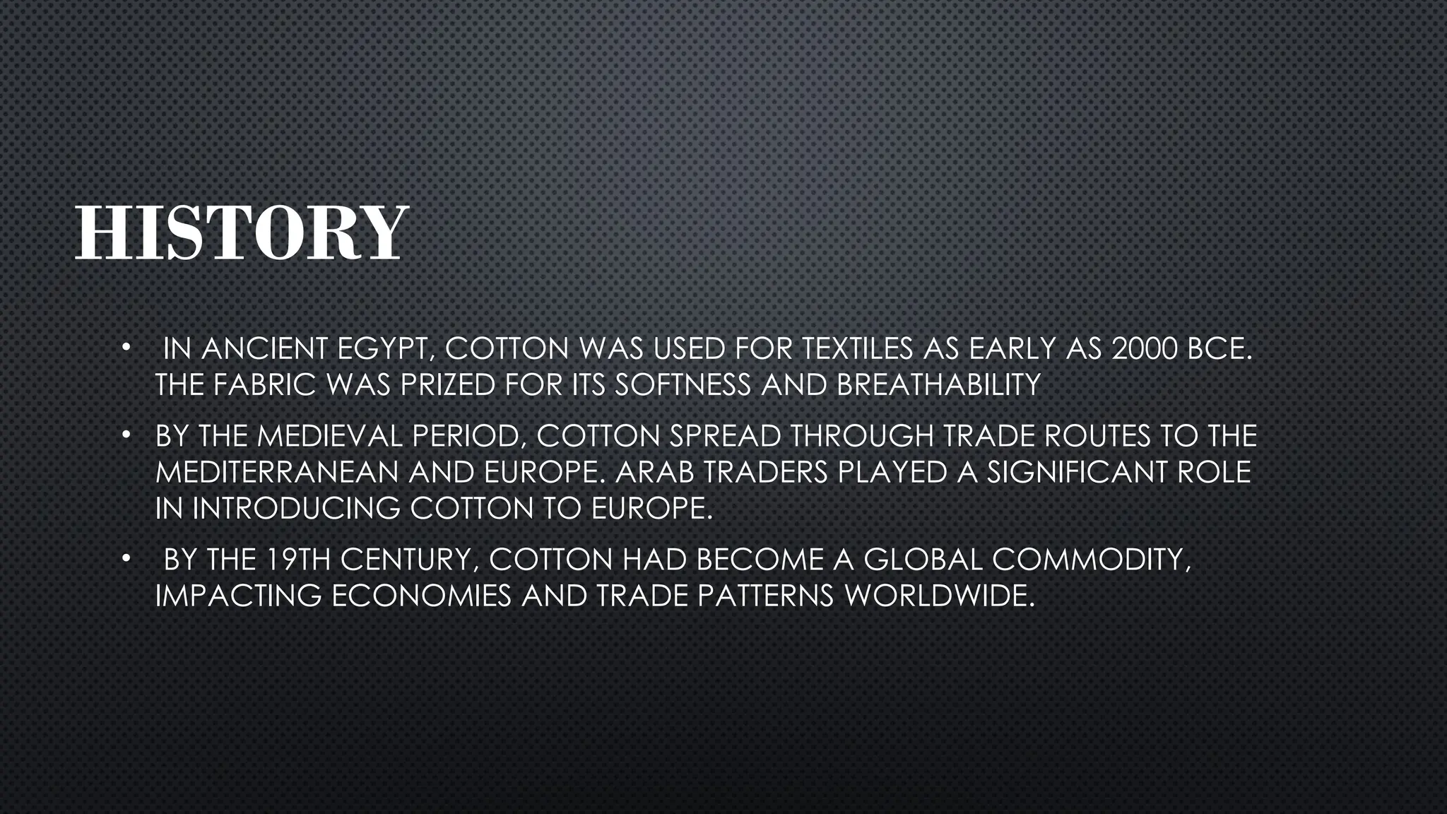 Cotton from a crop to a cash crop and its production | PPTX