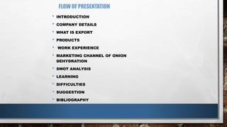 work experience report | PPT