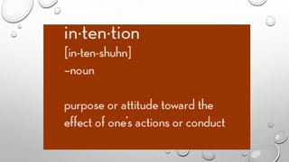 Intentions & Inner World By Ms. Kinjal Pandya | PPTX