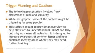Kink Overview for Therapists and Social Workers | PPTX