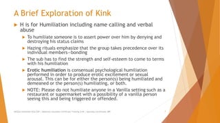 Kink Overview for Therapists and Social Workers | PPT