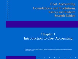 COST ACCOUNTING - Introduction to Cost Accounting | PPT