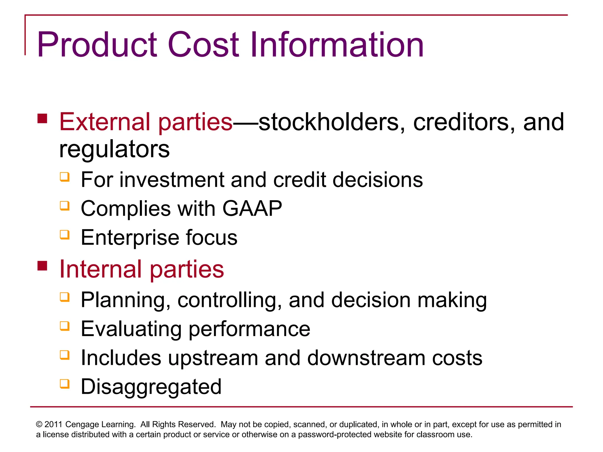 Chapter 1: Introduction to Cost Accounting | PPT