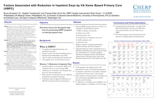 Factors Associated with Reduction in Inpatient Days by VA Home Based ...