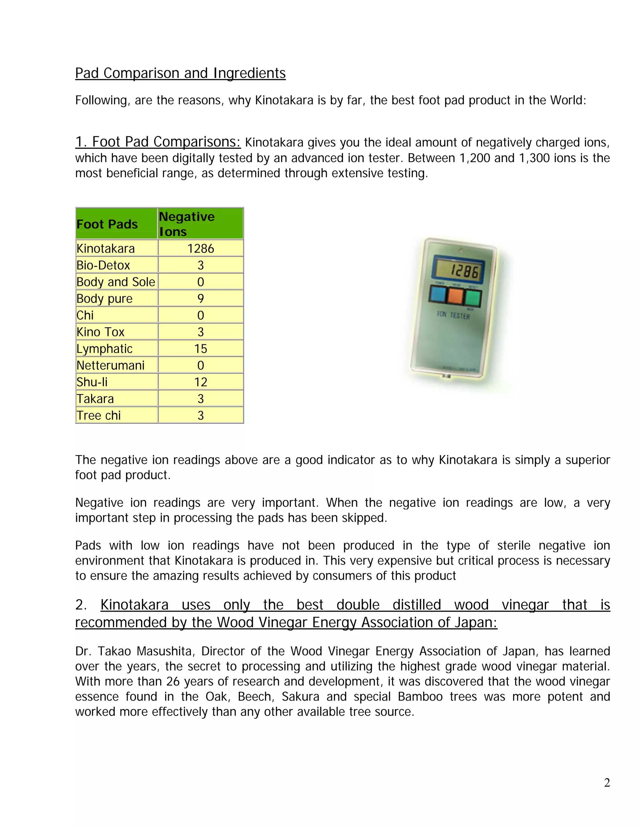 Kinotakara ingredients pad_comparison | PDF