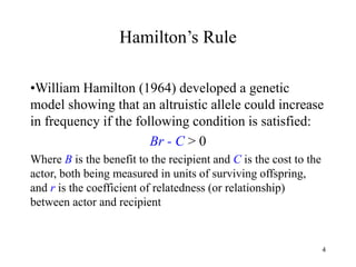 Kin selection with respect to animals.ppt