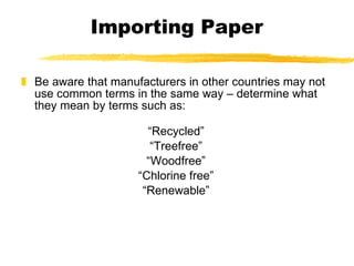 Dispelling Myths: Recycled vs. Virgin Fiber | PPT