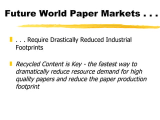 Dispelling Myths: Recycled vs. Virgin Fiber | PPT