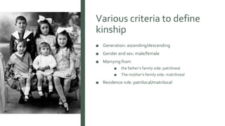 Kinship and family - introduction to Anthropology | PPT