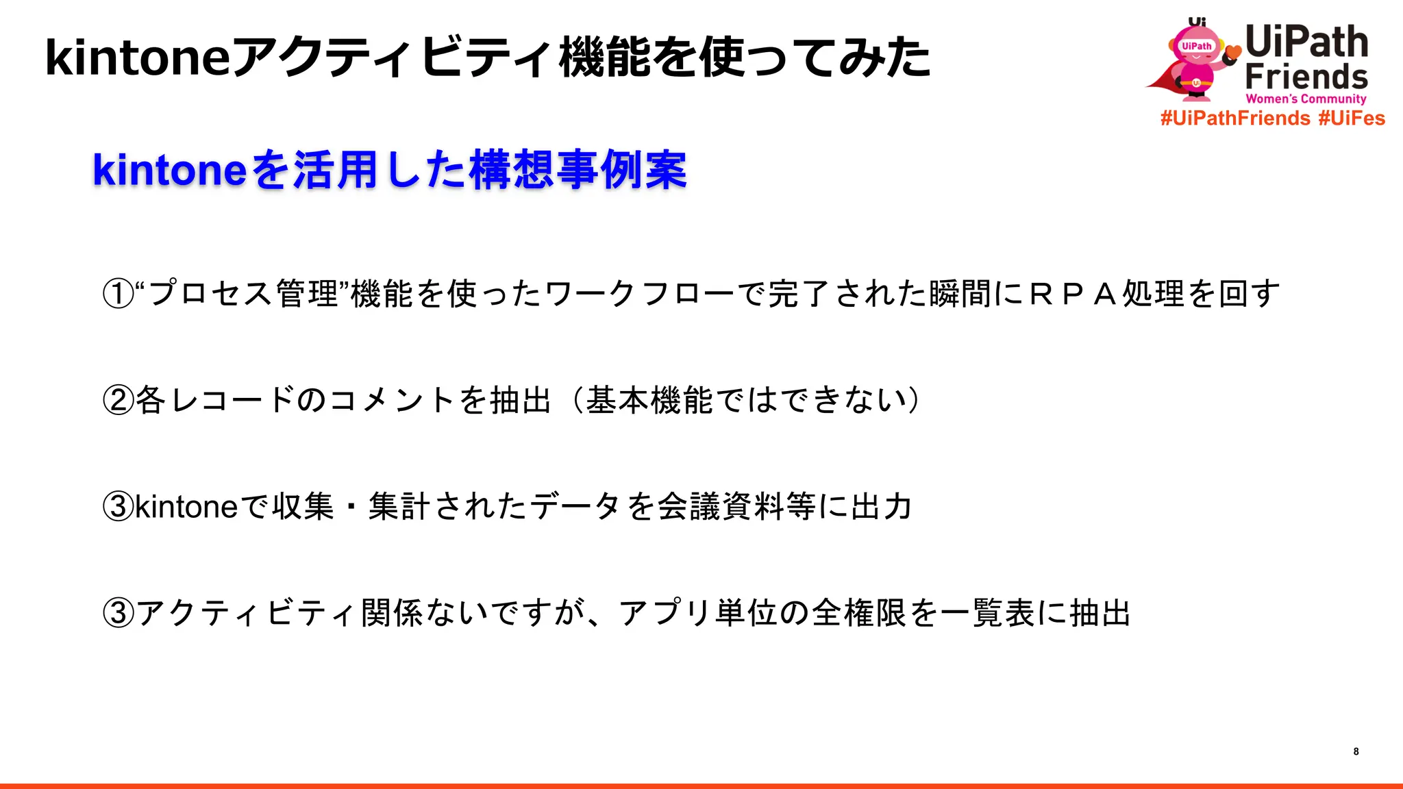 kintoneアクティビティ機能を使ってみた（はっしー）.pdf | Technology & Computing