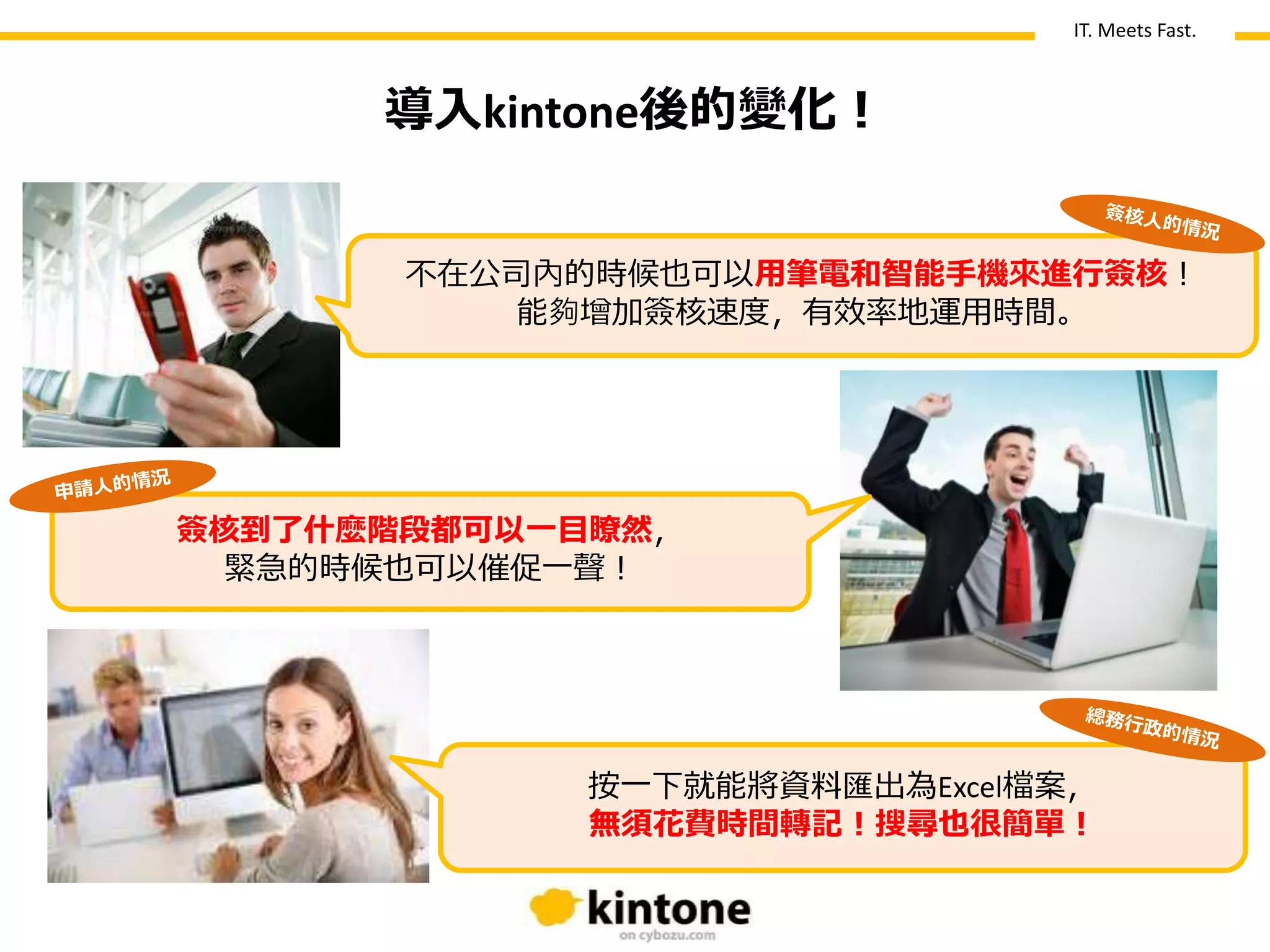 kintone 工作流程介紹資料 | PPT