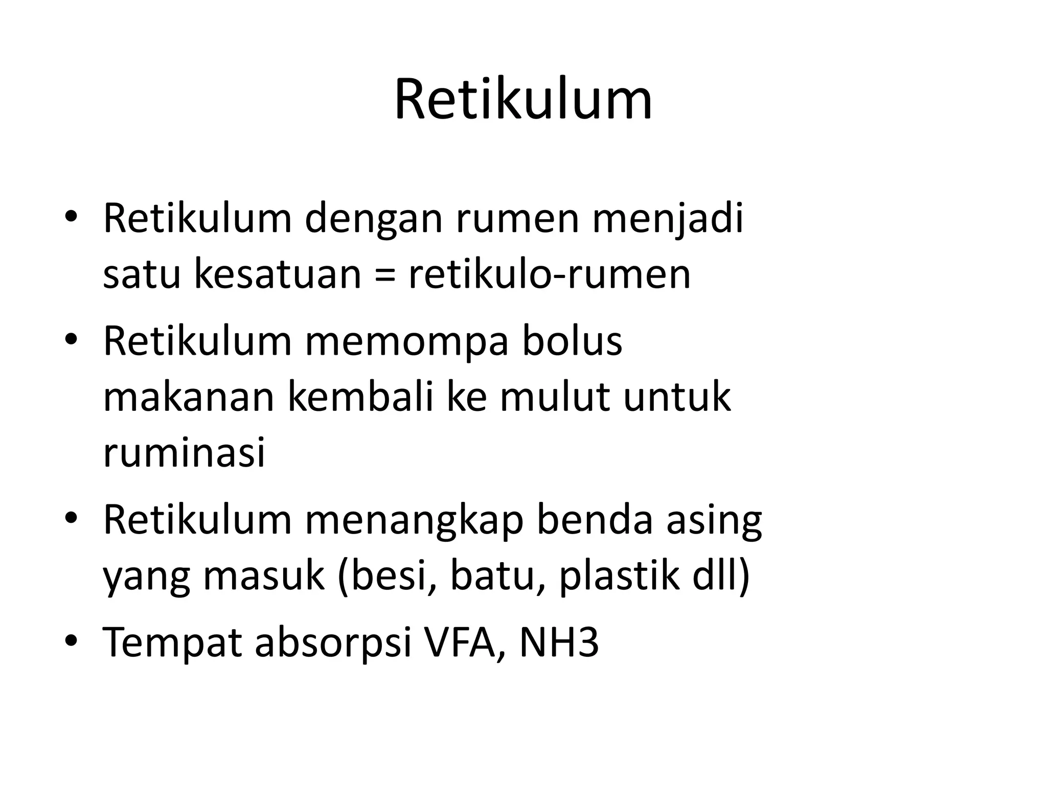 Sistem pencernaan ruminansia | PPSX
