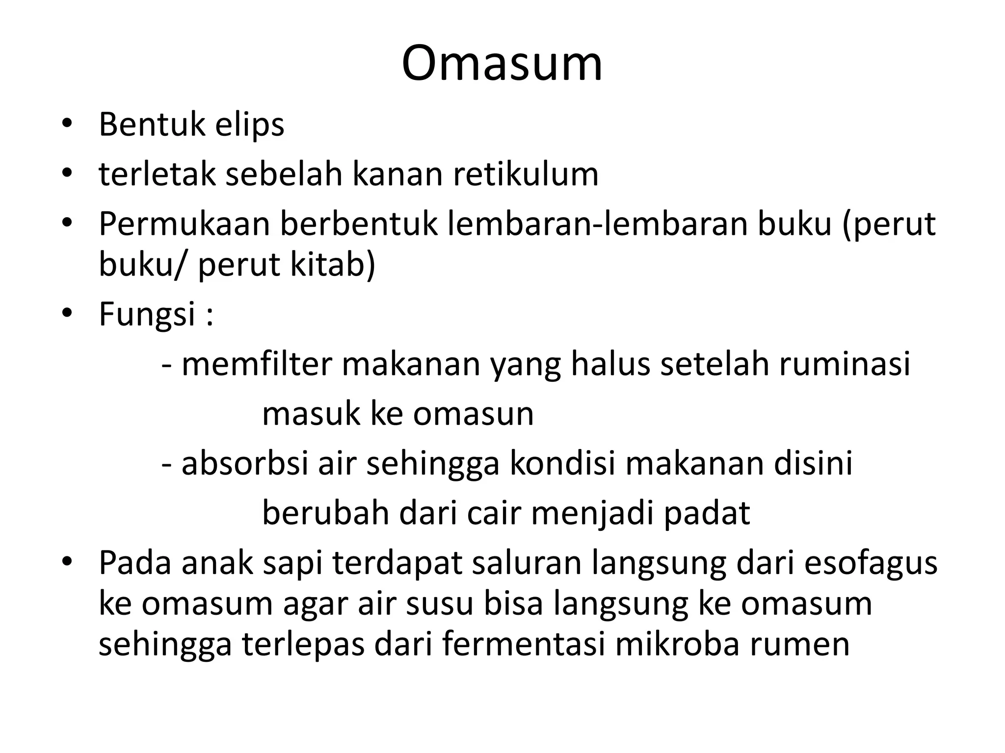 Sistem pencernaan ruminansia | PPSX
