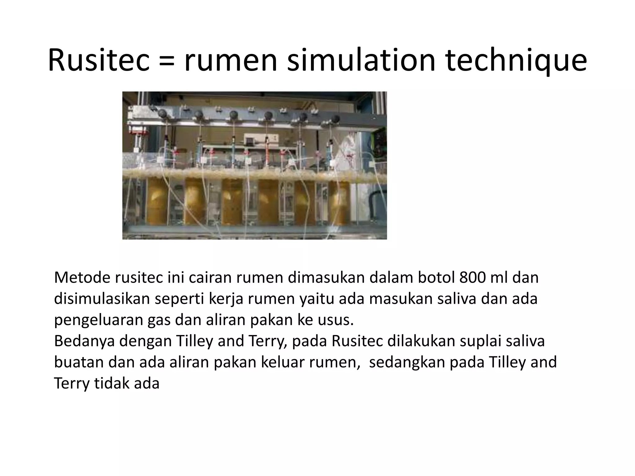 Teknik analisa daya cerna pada ruminansia | PPSX