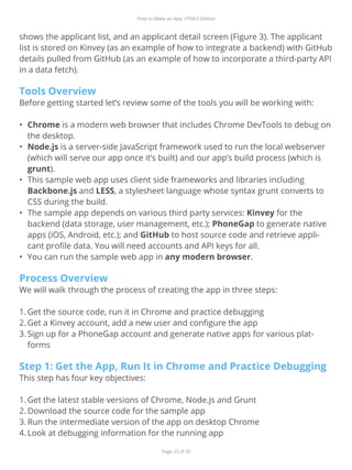 Kinvey how-to-make-an-app-mobile-html5 | PDF