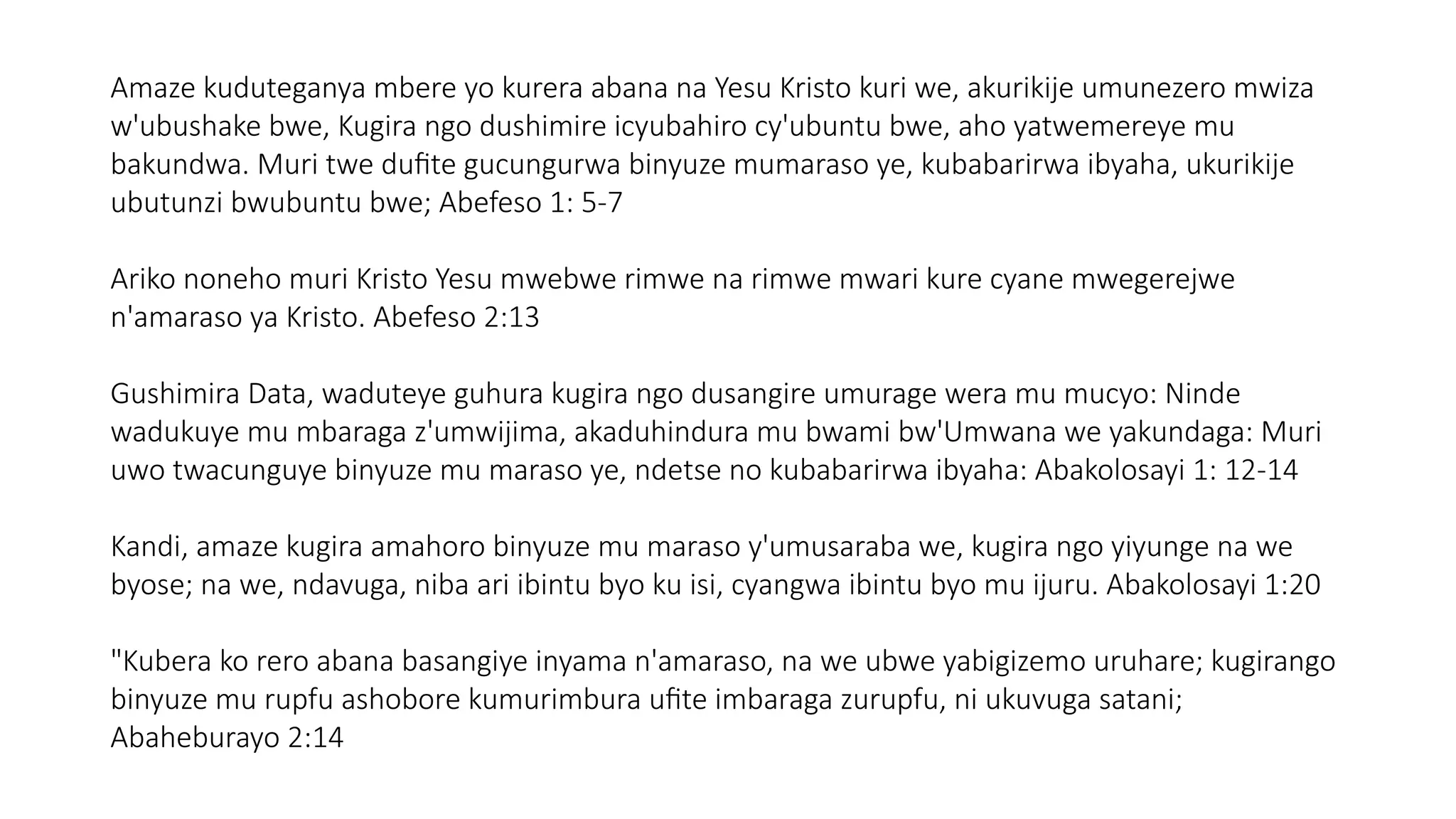 Kinyarwanda - The Precious Blood of Jesus Christ - Amaraso y'agaciro ya ...