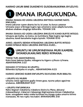 Kinyarwanda Gospel Tract | PDF