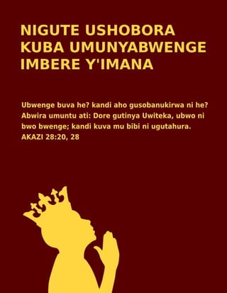 Kinyarwanda True Wisdom Tract.pdf | Spirituality | Religion & Spirituality