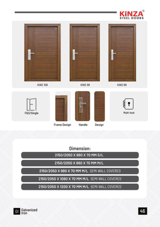 Kinza Steel Door Price List with Catalogue | PDF