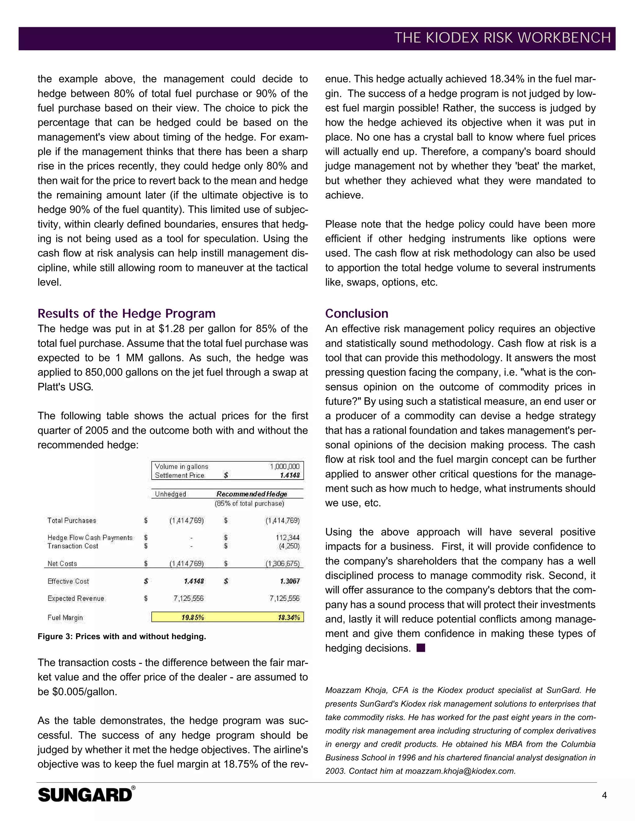 Kiodex whitepaper useof_cashflowatriskreports[1] | PDF