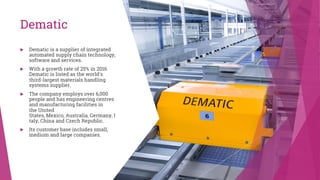 Kion Group & Dematic Supply Chain Solutions | PDF