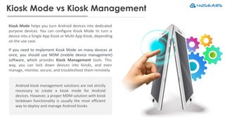 Android Kiosk Mode | PDF