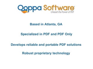 2014 Qoppa Software PDF Solutions | PPTX