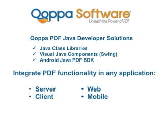 2014 Qoppa Software PDF Solutions | PPTX