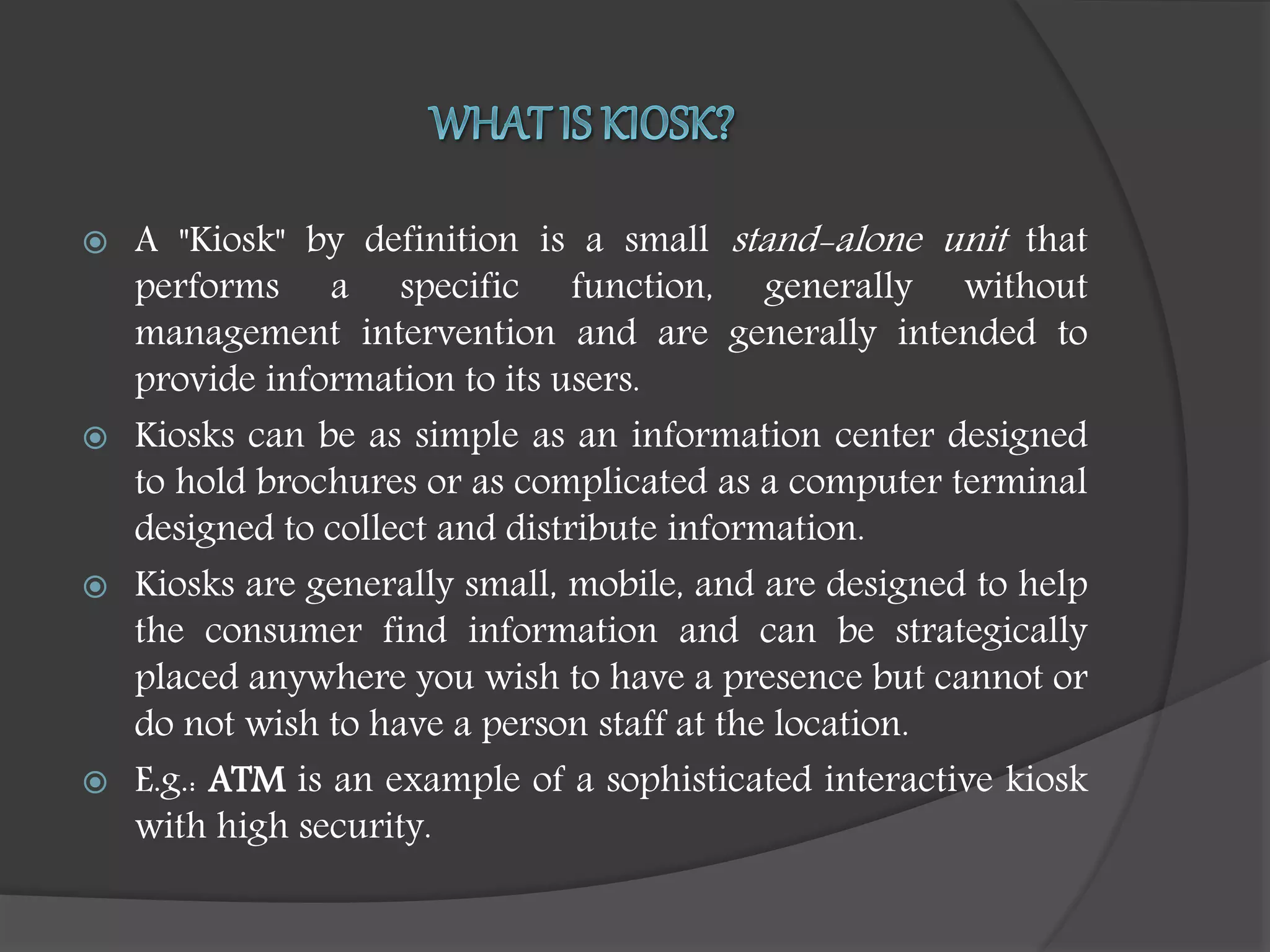 Kiosk marketing | PPSX